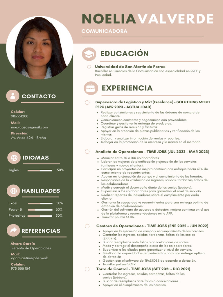 CV Noelia Valverde Casas | PDF