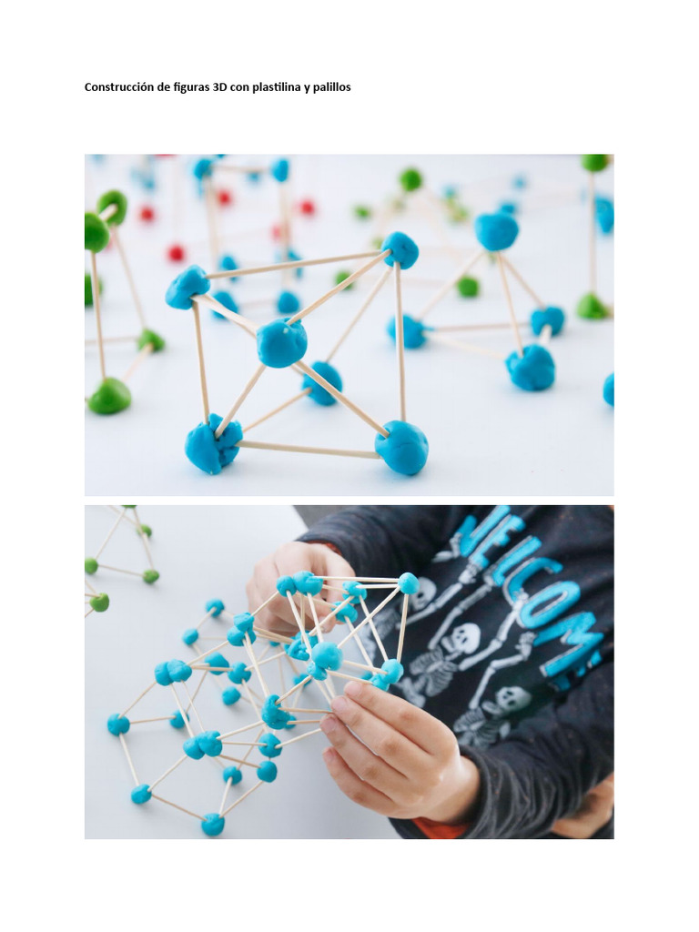 ANEXO DIDACTICAS MATEMATICAS Construcción de Figuras 3D Con Plastilina ...