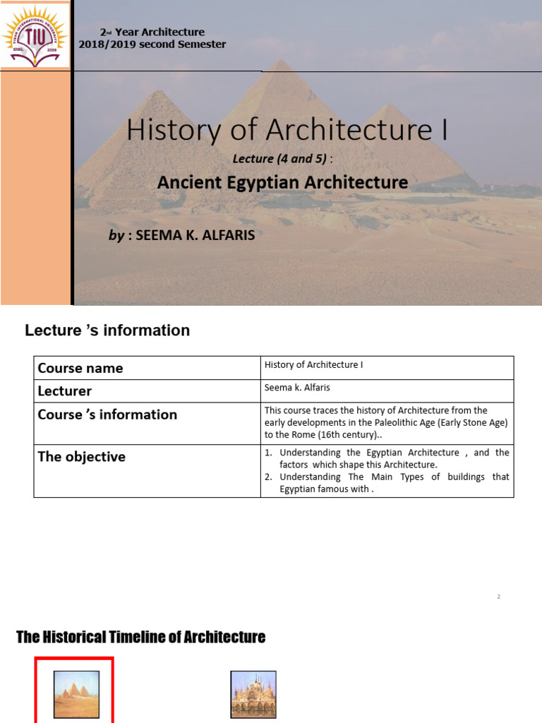 Ancient Egyptian Architectural Evolution | PDF