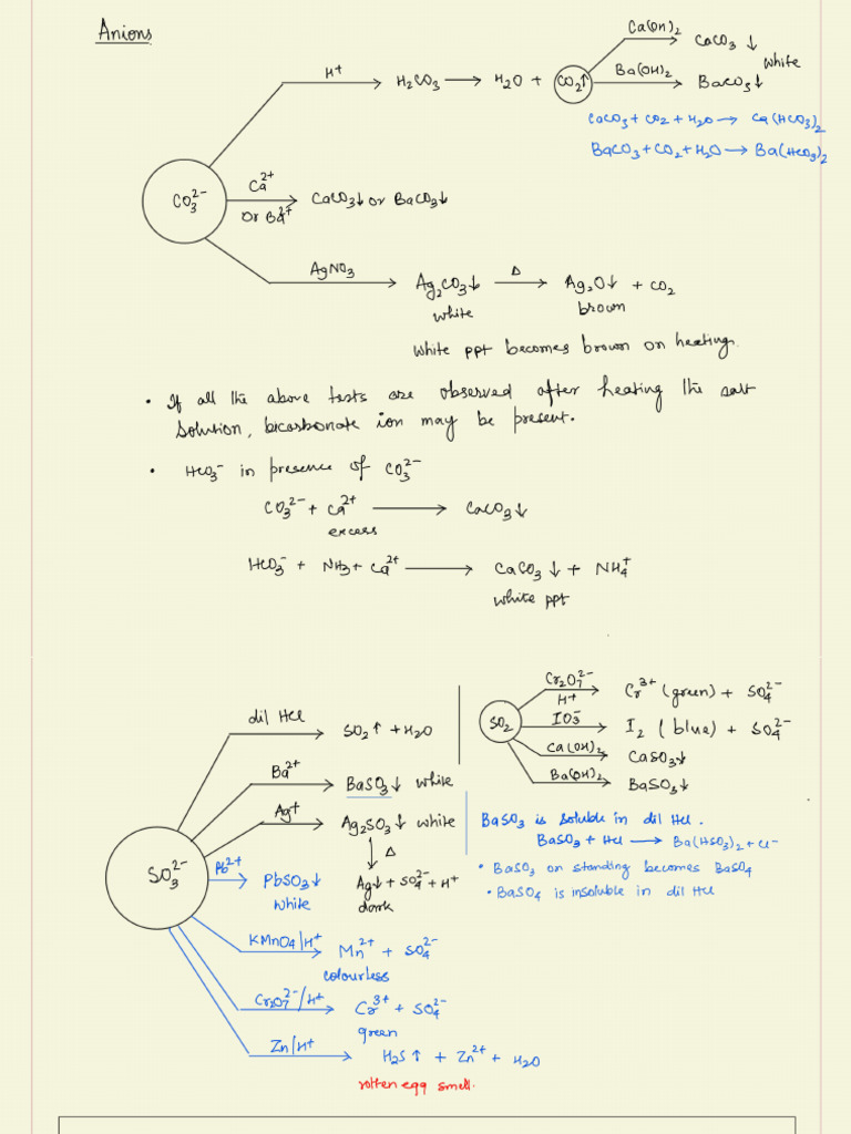 qualitative analysis Anion | PDF