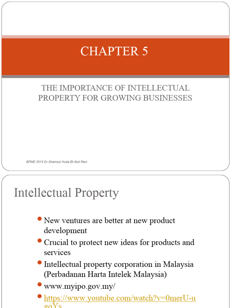Chap 5 Intellectual Property | PDF | Intellectual Property | Trademark