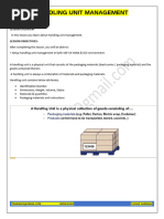 Handling Unit Management in SAP EWM | PDF | Pallet | Warehouse