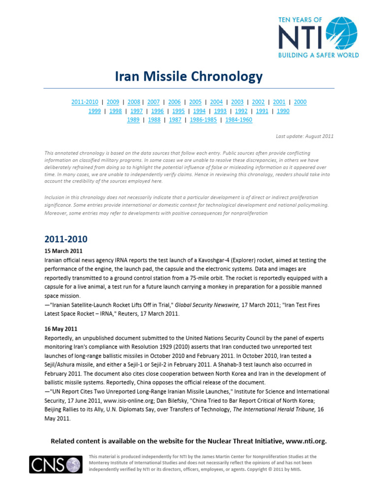 Iran Missile | PDF | Intercontinental Ballistic Missile | Rockets And Missiles