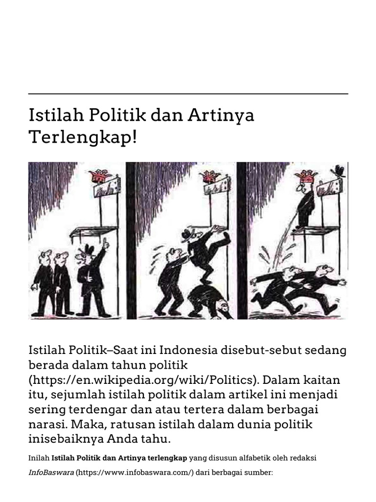 Istilah Politik dan Artinya Terlengkap | PDF