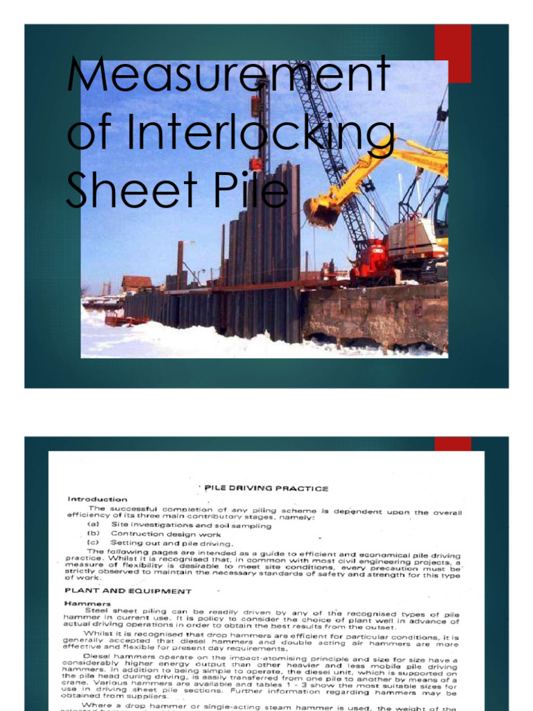 6. Steel Sheet Pile | PDF | Deep Foundation | Structural Engineering