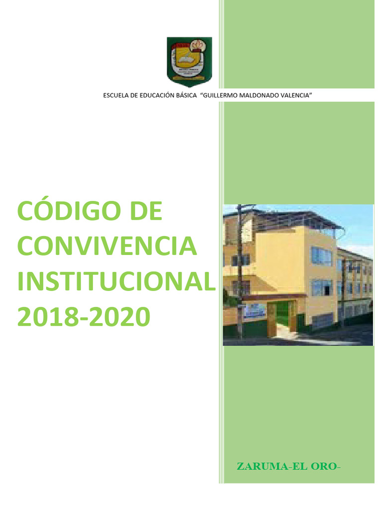 Codigo Conviv Guillermo Maldonado-2018 - 2019 | PDF | Democracia ...