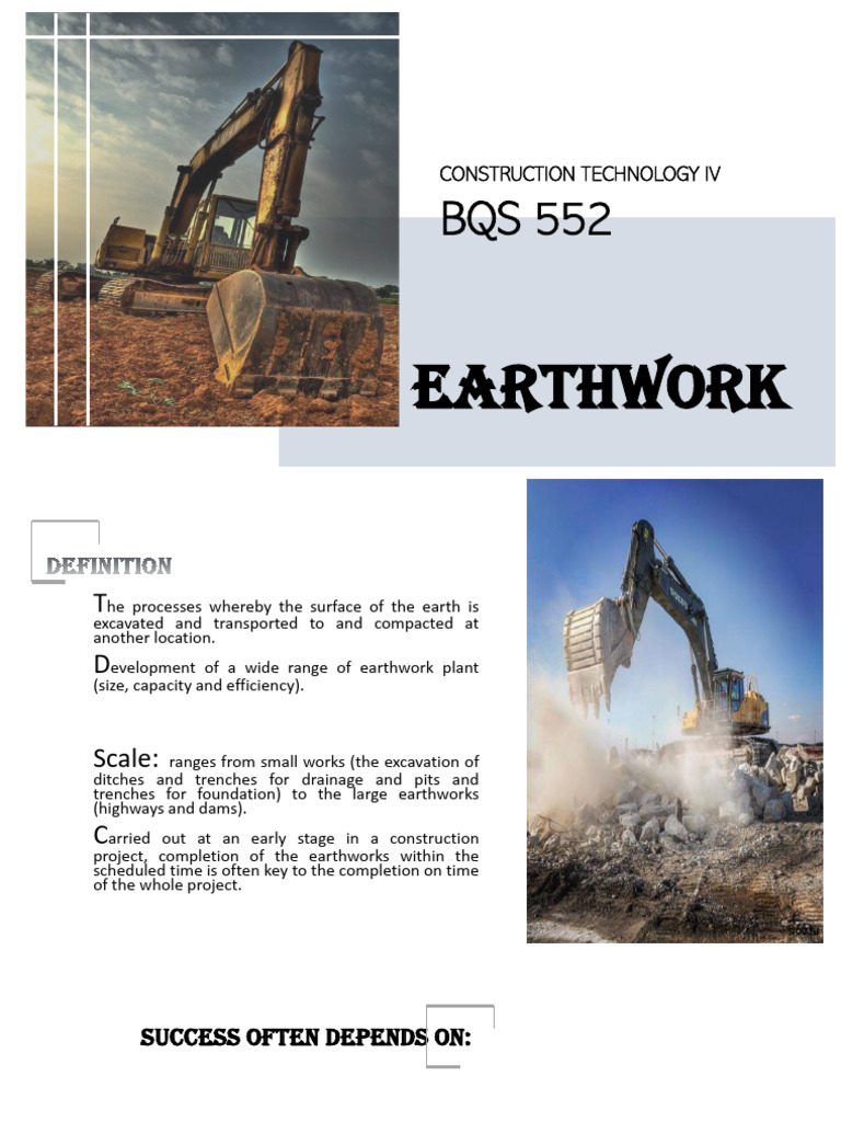 Earthwork | PDF | Deep Foundation | Trench