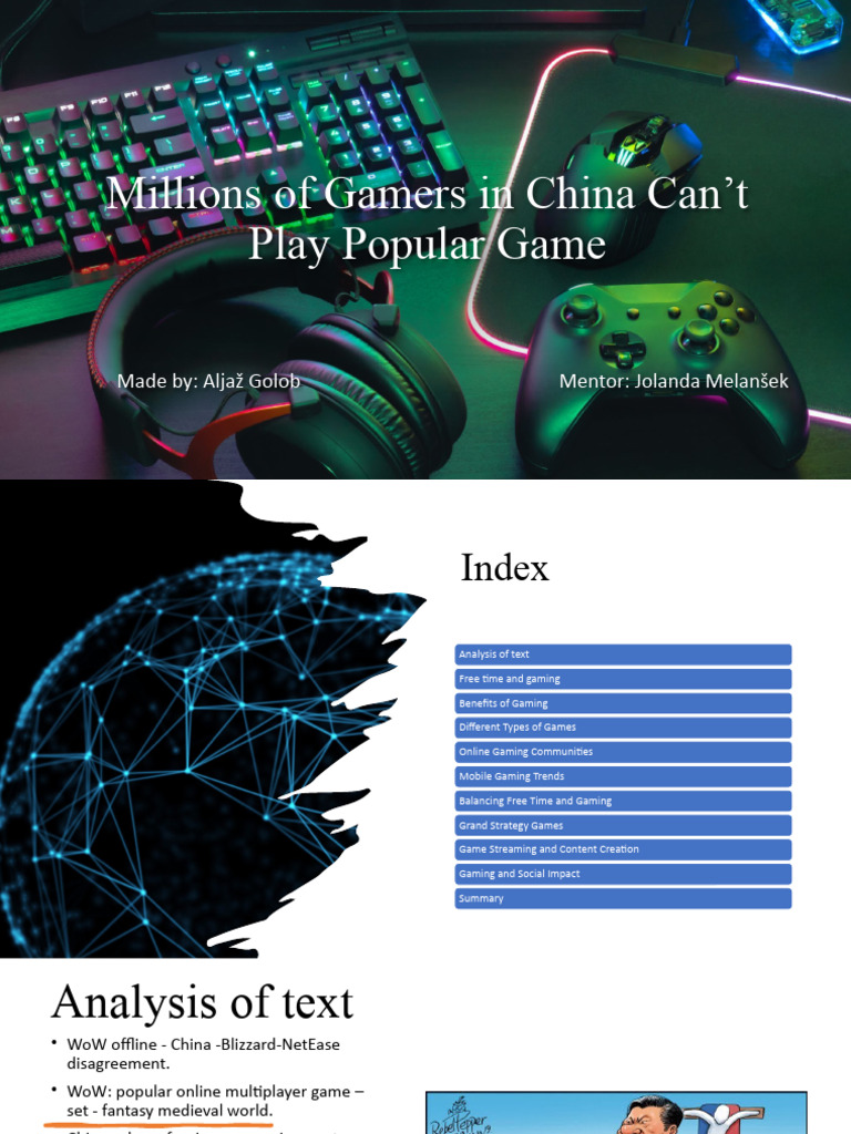 Millions of Gamers in China Can't Play | PDF | Blizzard Entertainment | World Of Warcraft