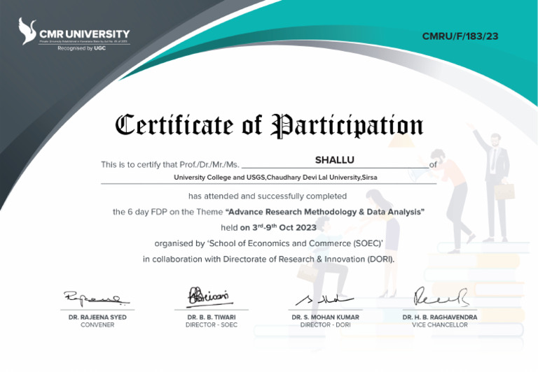 Certificate - FDP - Participation | PDF