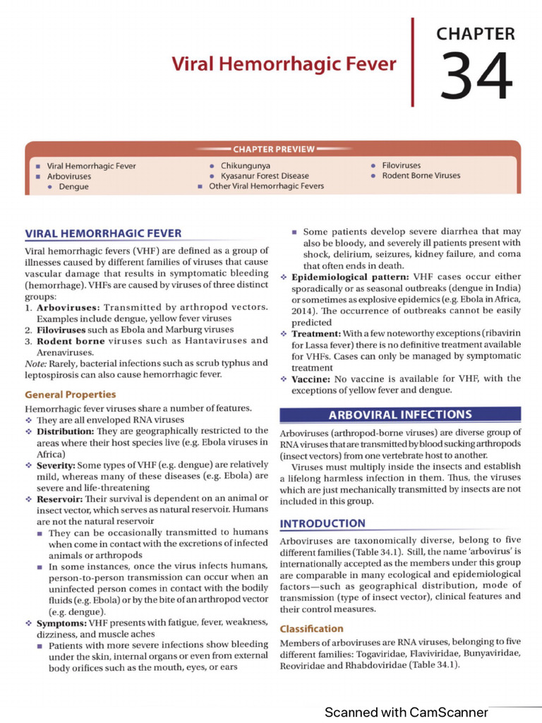 Viral Hemorrhagic Fever | PDF