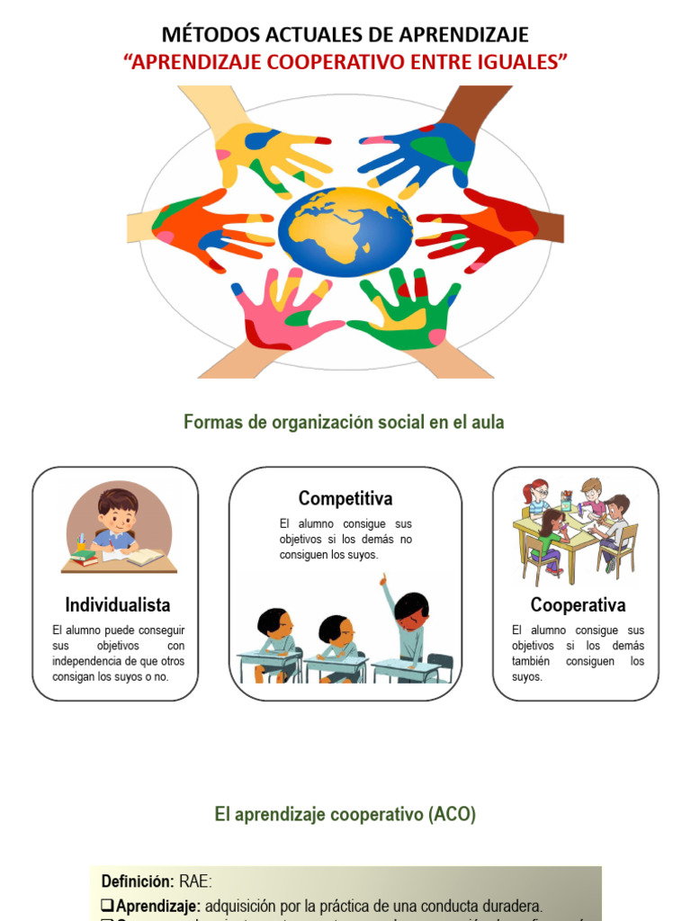 CLASE 3 - Métodos Actuales de Aprendizaje - Aprendizaje Cooperativo ... CLASE 3 - Métodos Actuales de Aprendizaje - Aprendizaje Cooperativo ...