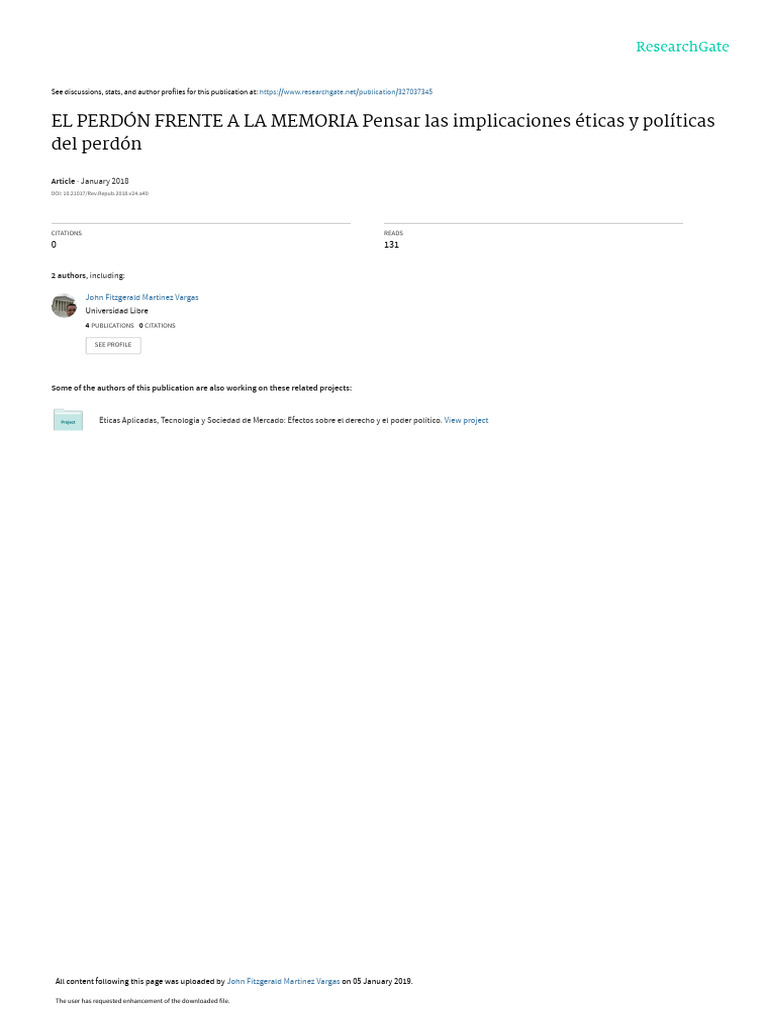 El Perdón | PDF | Pecado | Hannah Arendt