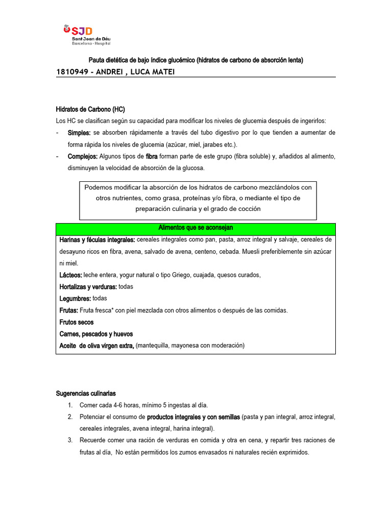 Andrei, Luca - 1810949 | PDF | Alimentos | Cereales