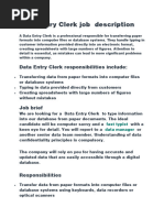 data-entry-operator-job-description | PDF | Data | Computing