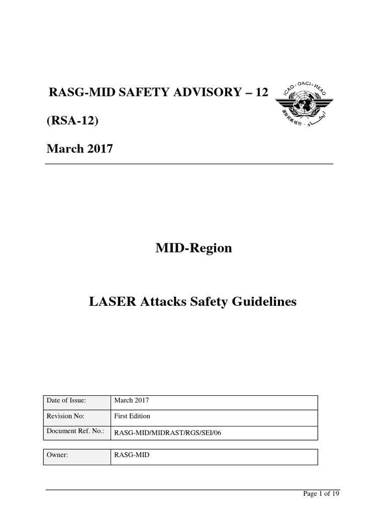 RSA 12 - Laser Attacks Safety Guidelines | PDF | Laser | Optics