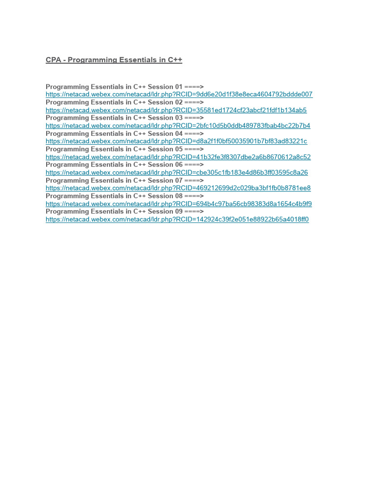 Cpa Programming Essentials In C Pdf 5085