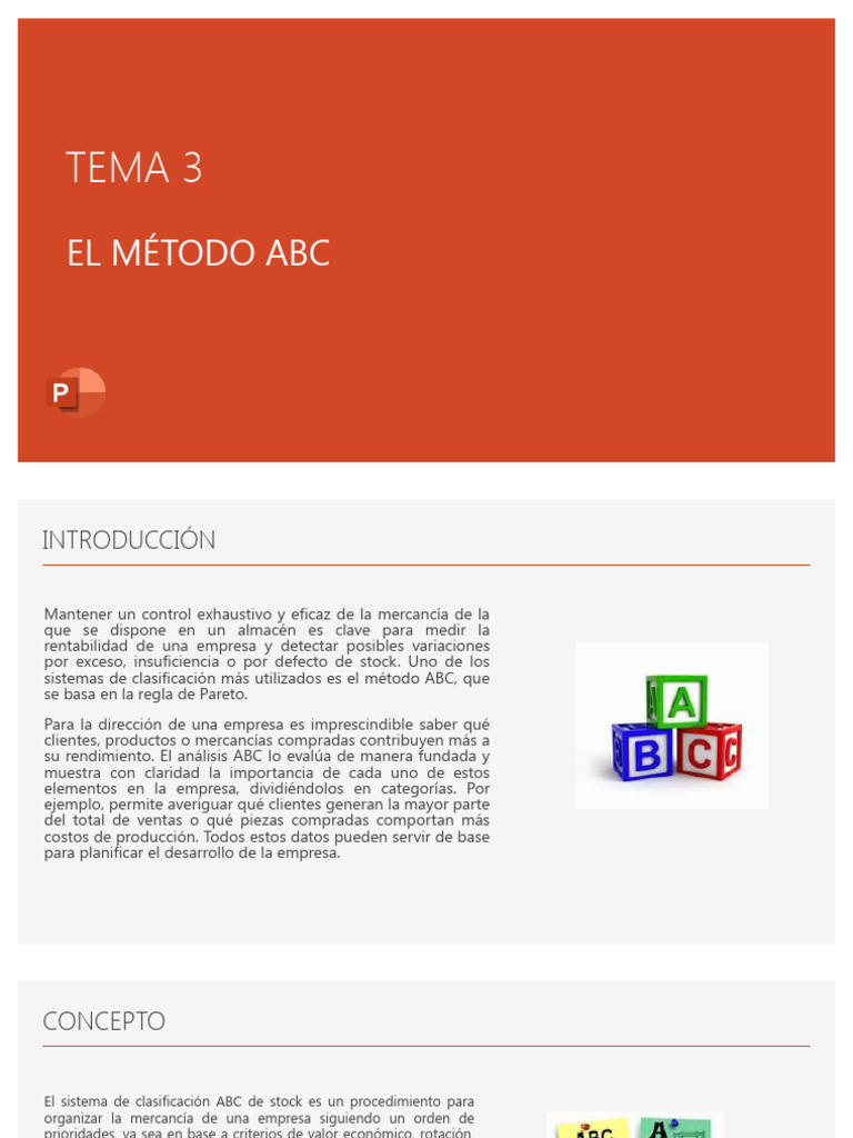 Método Abc | PDF | Business | Inventario