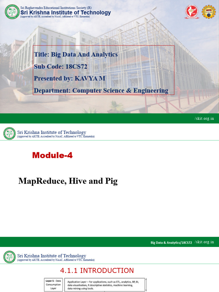 BDA MODULE 4 PPT(KM) | PDF | Map Reduce | Apache Hadoop