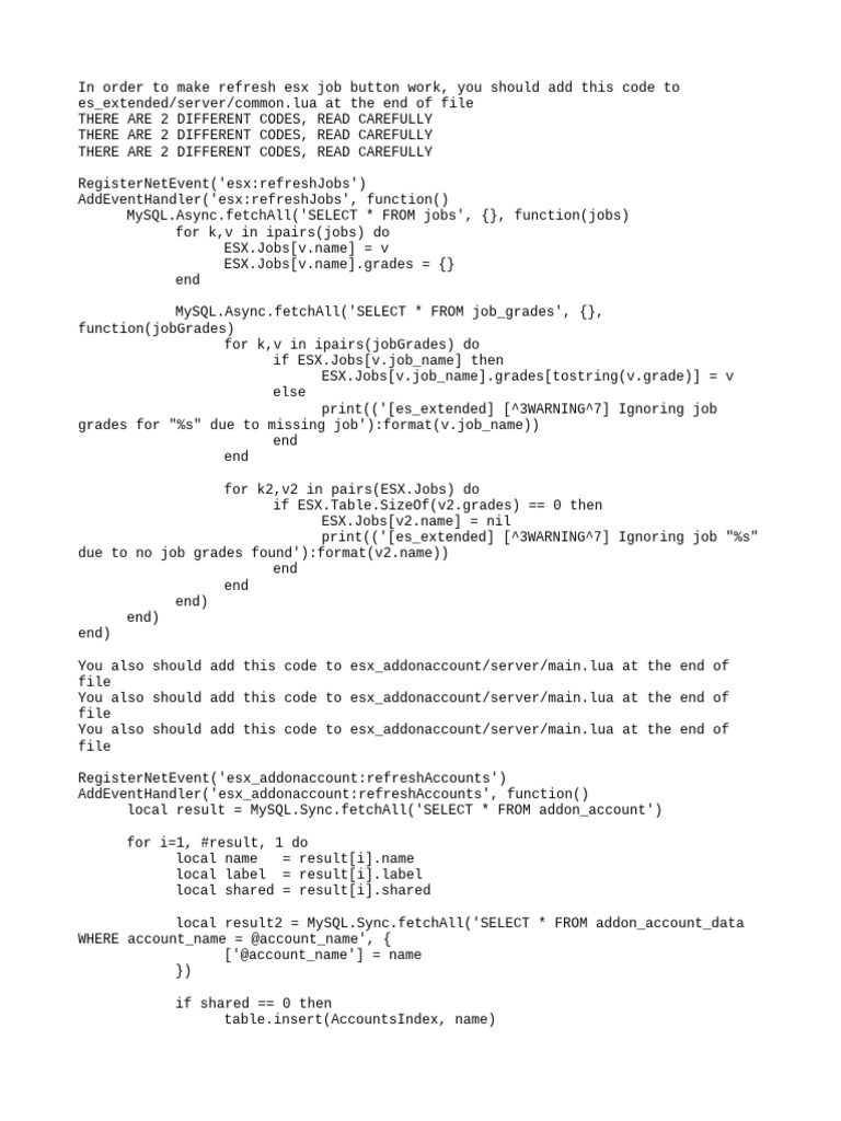 REDME FÜR FIVEM | PDF | Computer Data | Computing