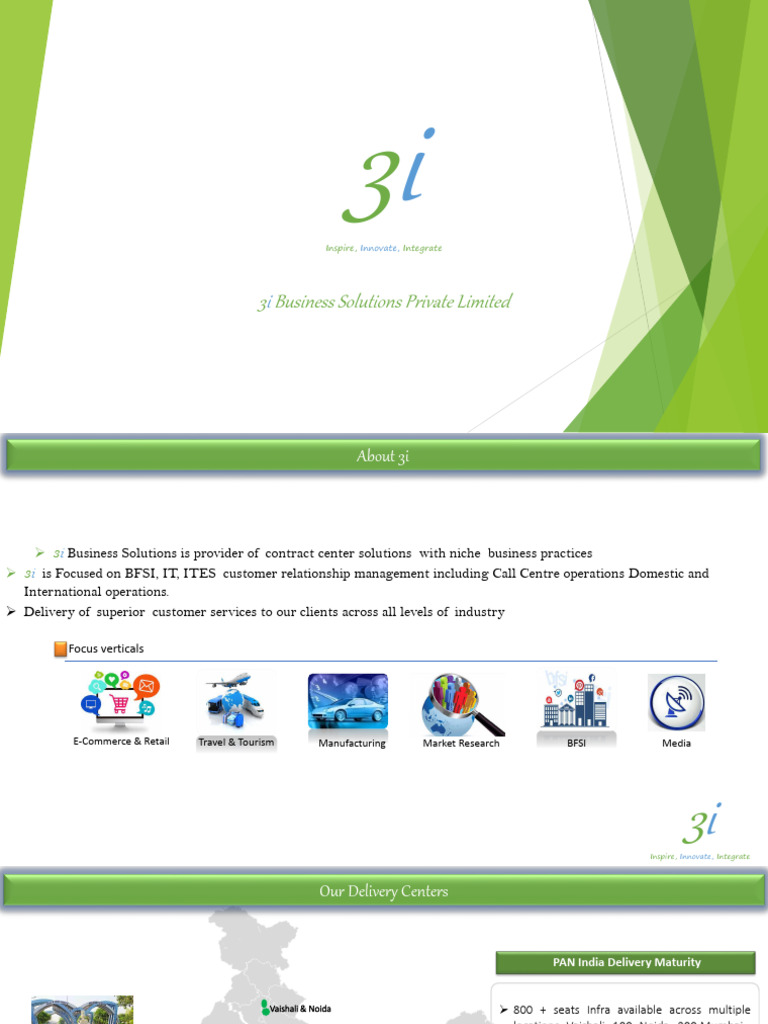Introduction 3i Business Solutions | PDF | Outsourcing | Innovation