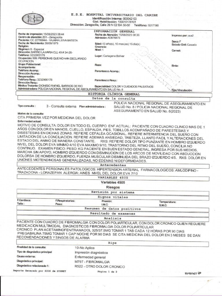 Dolor Y Cuidados Paliativos Pdf