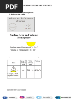 GR 9-Surface Area & Volume | PDF | Sphere | Area