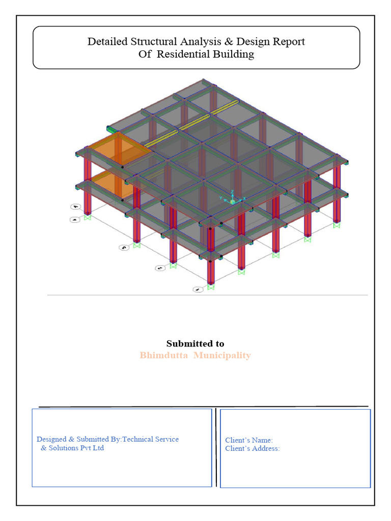 2ndbuilding Report | Download Free PDF | Beam (Structure) | Bending