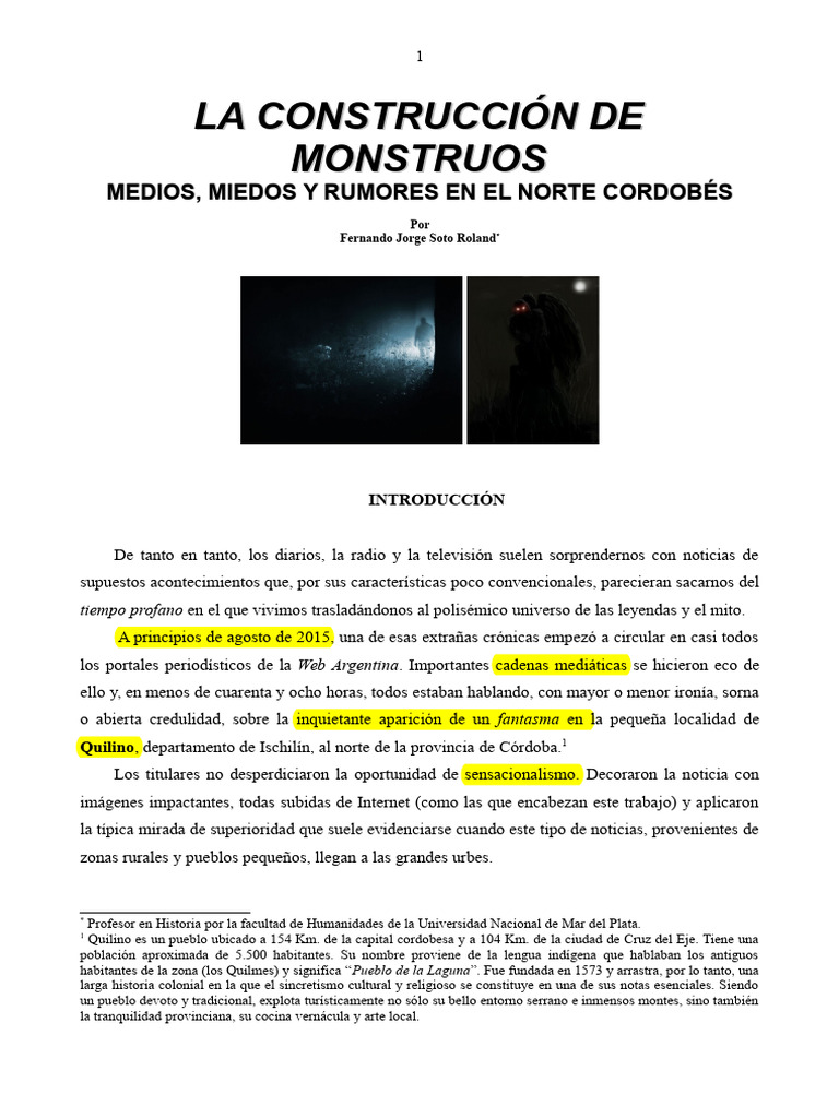 La Construcci N de Monstruos - Mi Atrt Culo - D | PDF