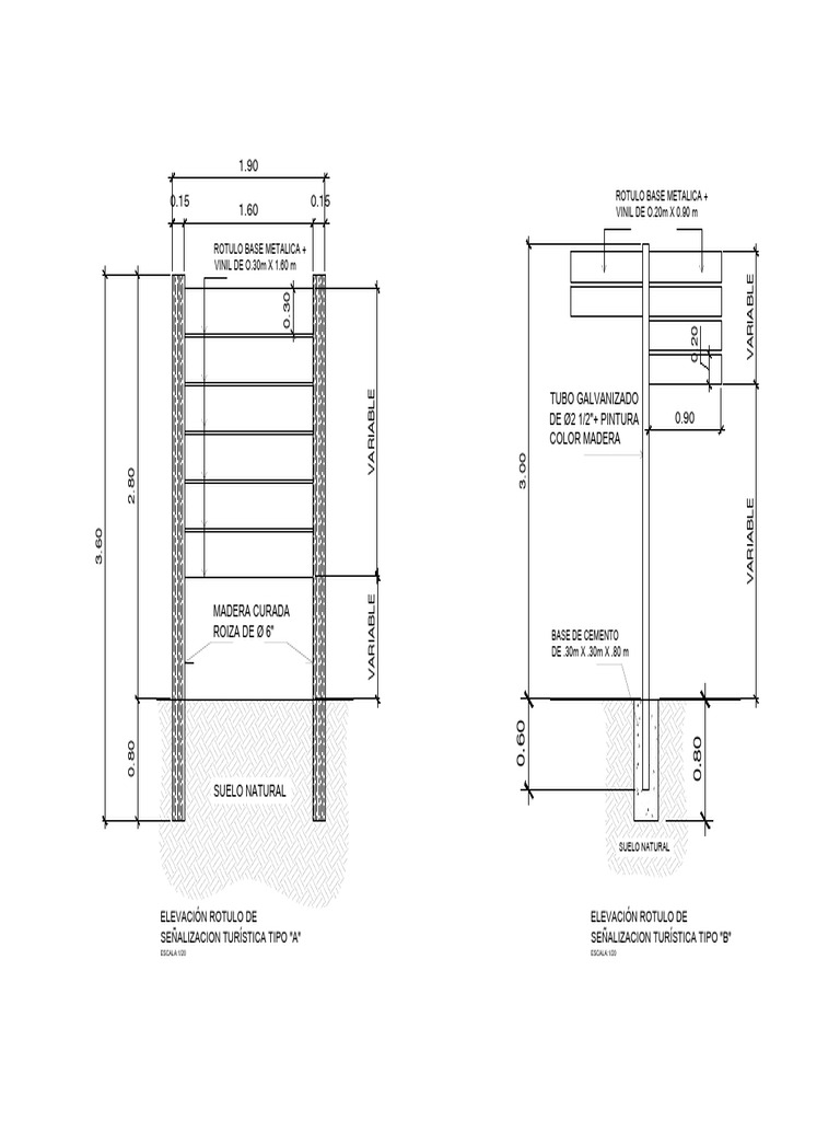 ROTULO SEÑALIZACIÓN TURÍSTICA 160523-Model | PDF
