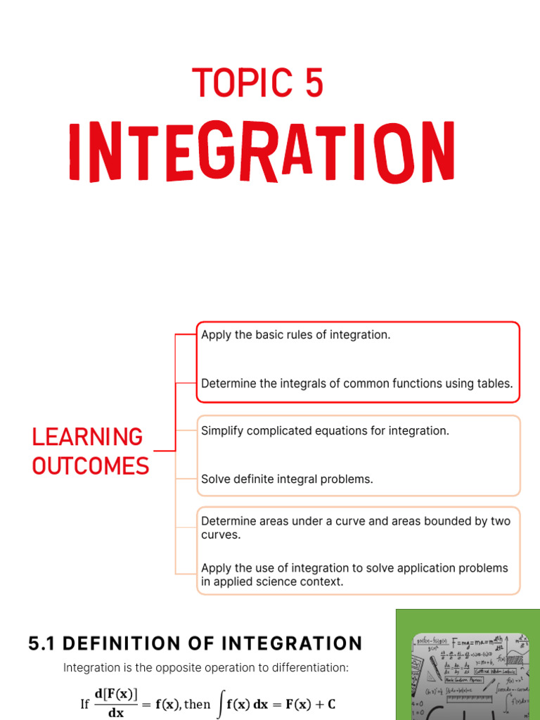 Topic 5 - Integration_V2 | PDF