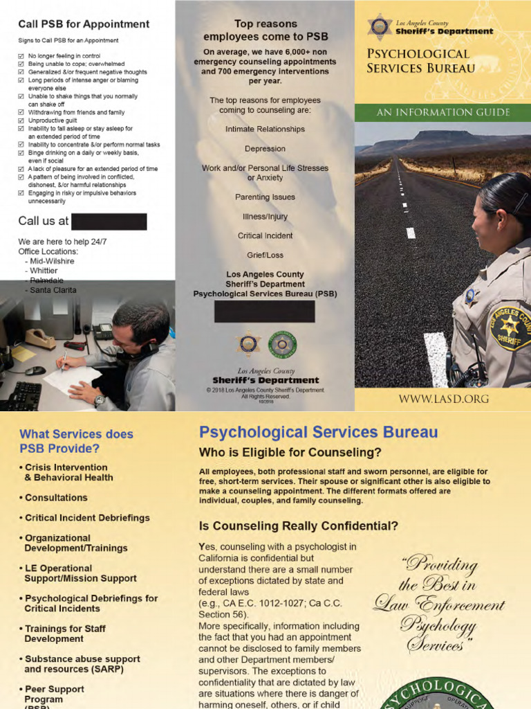 LA County Sheriff's Office PSB - Brochure - Redacted | PDF