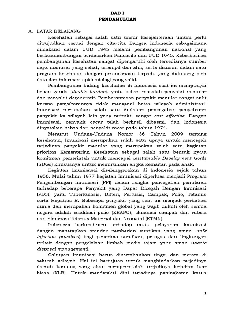 Pedoman Imunisasi Bontoa 2022 | PDF