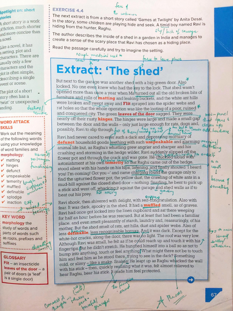 The Shed (Comprehension) | PDF