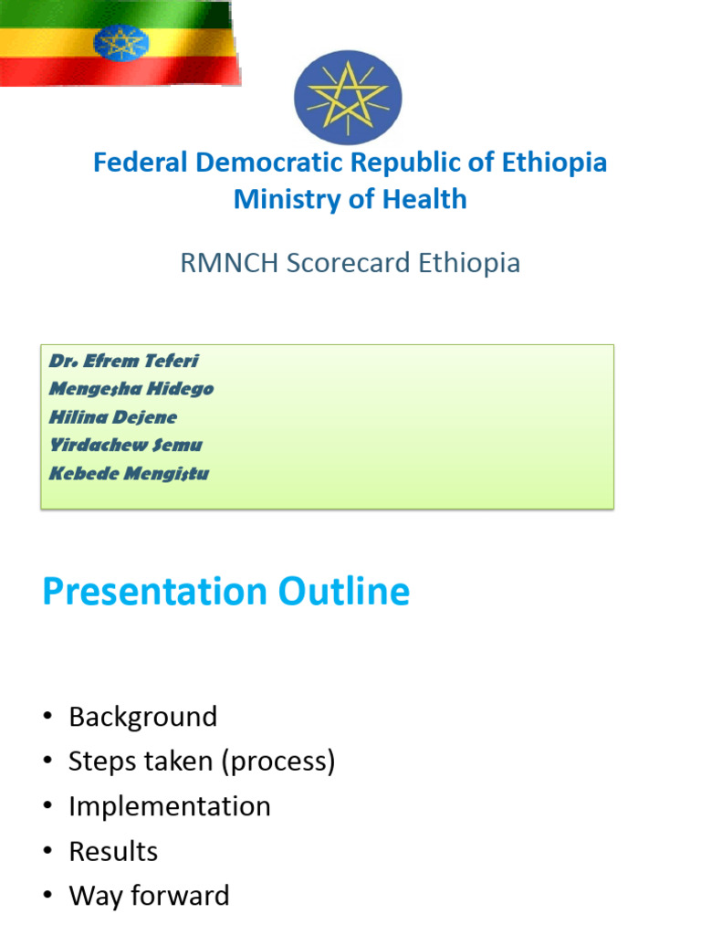 Day 1 RMNCH Ethiopia | Download Free PDF | Capacity Building