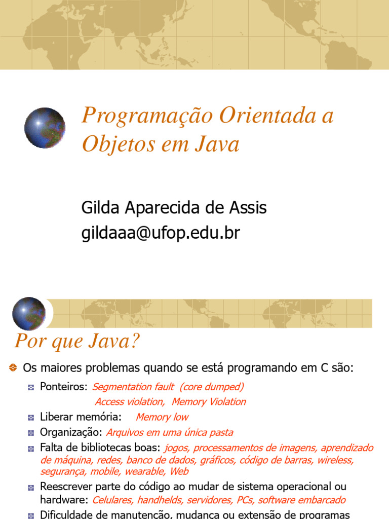 Por Que Estudar Java? | PDF | Java (linguagem de programação) | Sistema ...