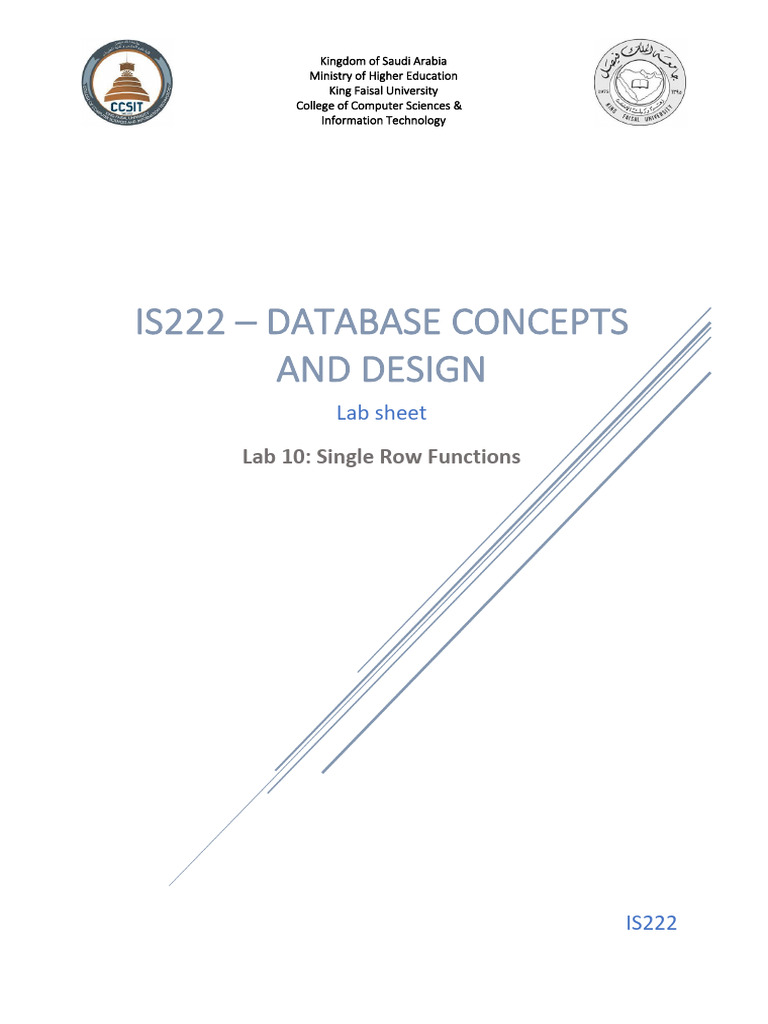 Labsheet 10 | PDF | Computing | Data Management