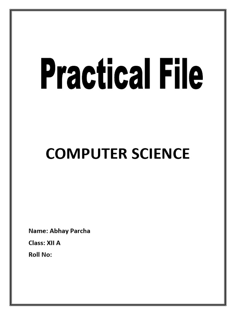 Coverpage Cs | PDF | Computers