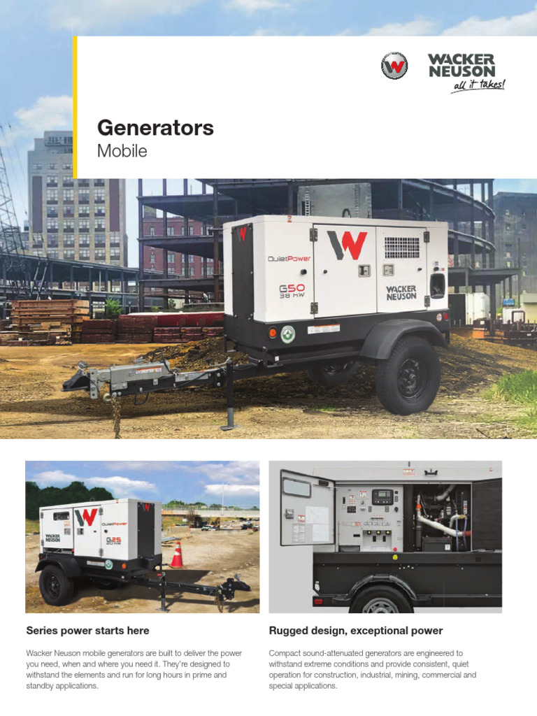 G35 Mobile Generator Specifications | PDF | Electric Generator ...