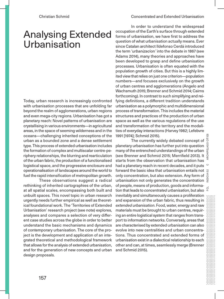 Understanding Extended Urbanisation | PDF | Urbanization | Space
