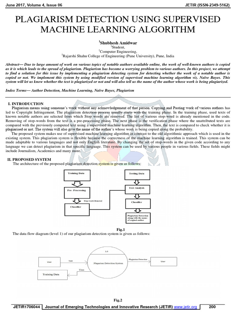 JETIR1706044 | PDF | Statistical Classification | Machine Learning