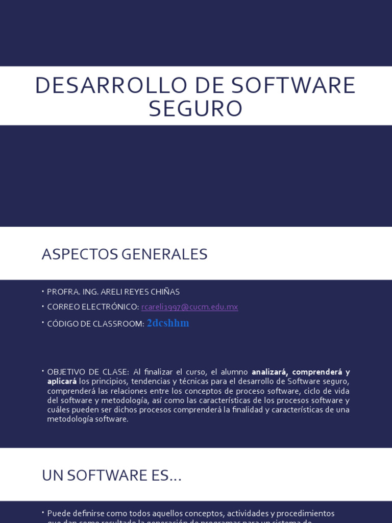 Software Seguro | PDF | Software | Ingeniería de software