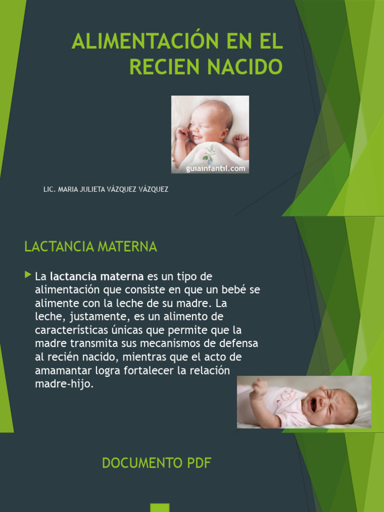 Guía De Alimentación En Recién Nacidos Pdf Salud Y Bienestar