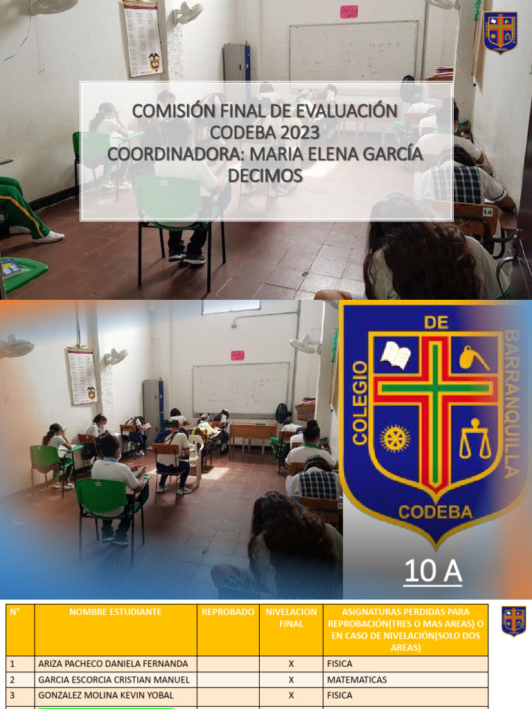 COMISION DE EVALUACION FINAL 10° - 20 NOV | PDF | Observación | Science