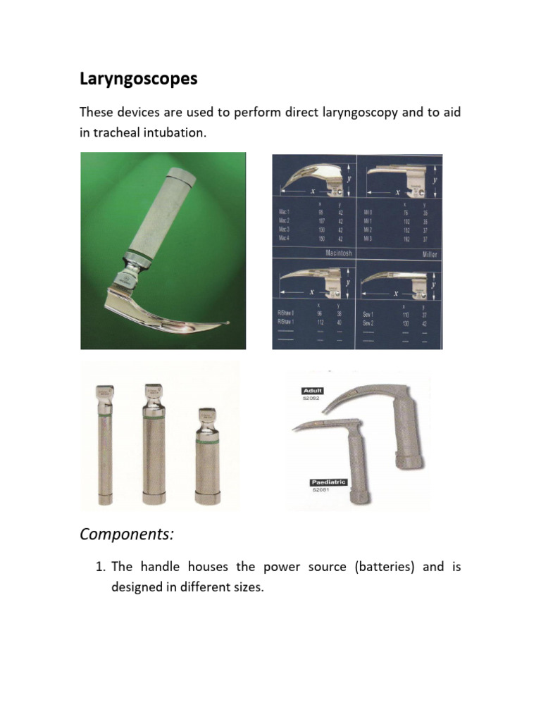 Laryngoscopes مرحلة ثانية | PDF