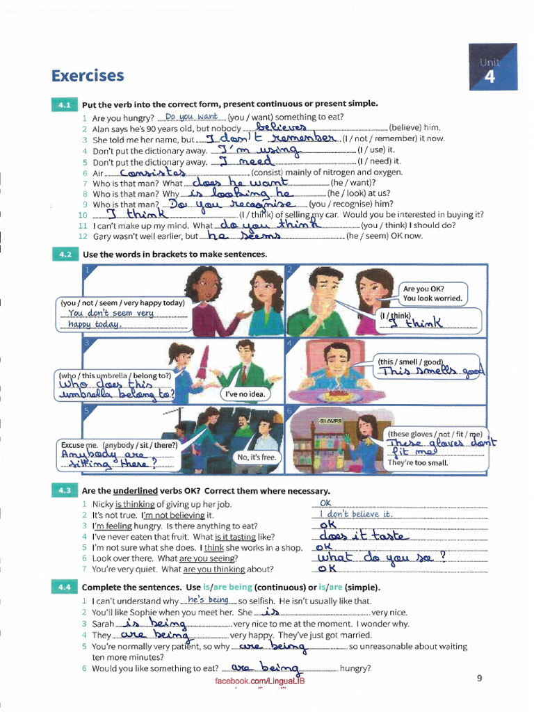 Exercises Unit 4 | PDF