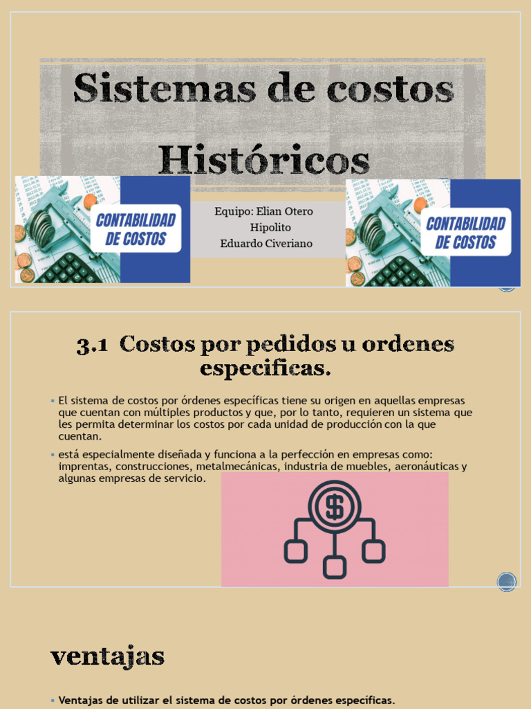 Sistemas de Costos Históricos | PDF | Business | Costo