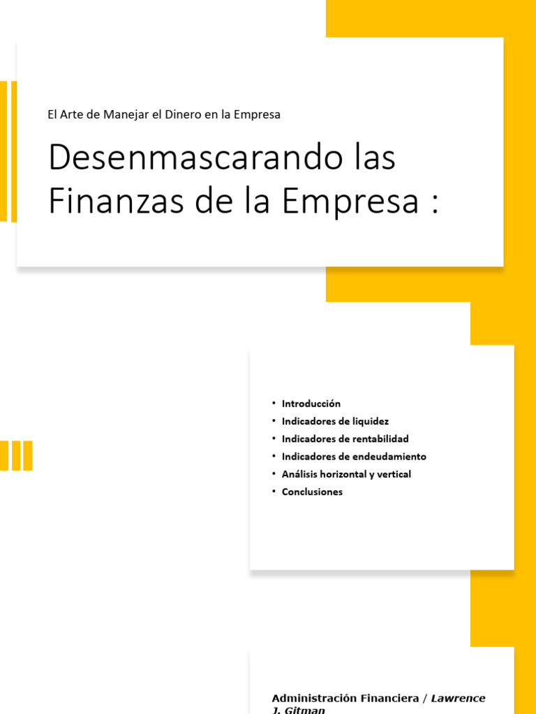 Finanzas Corporativas - PPT Clase02 PDF | Descargar gratis PDF | Liquidez de mercado | Deuda