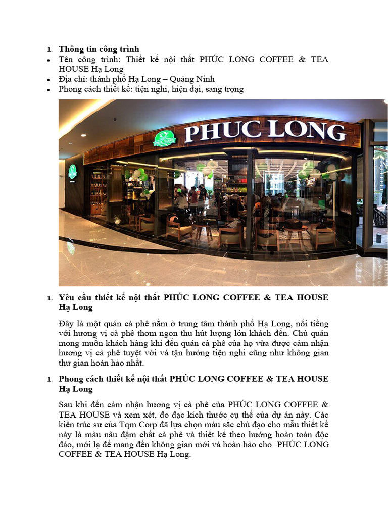 Phúc Long | PDF
