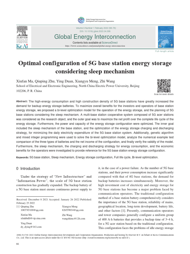 Optimal Configuration of 5G Base Station | PDF