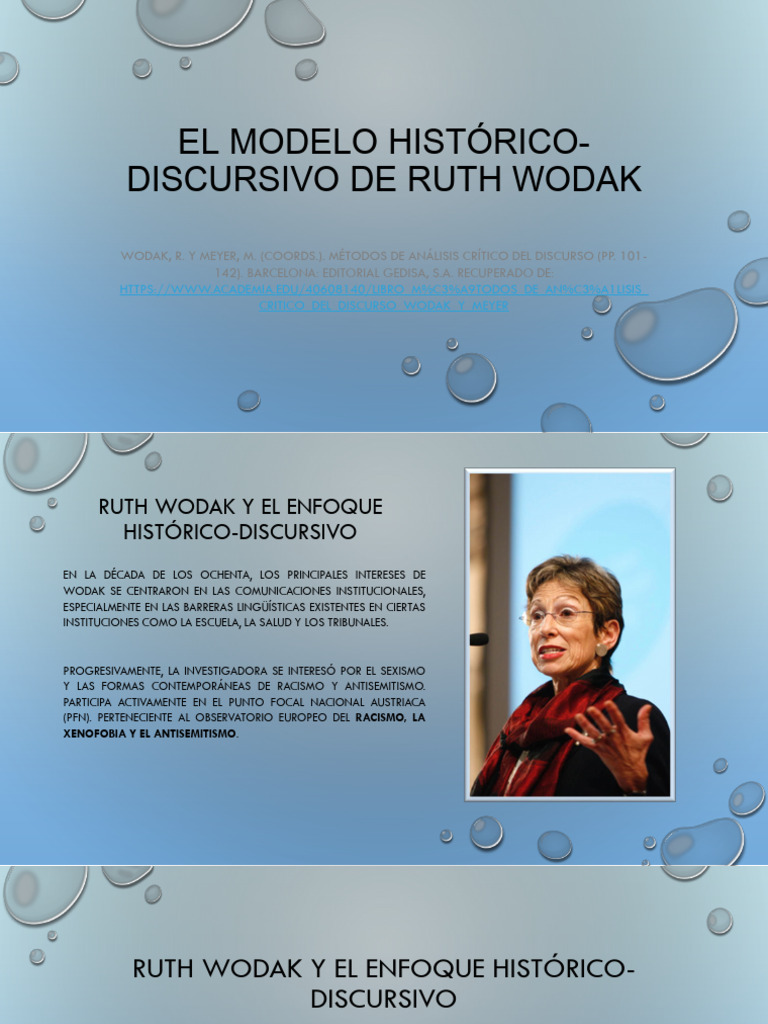 El Modelo Histórico-Discursivo de Wodak | PDF